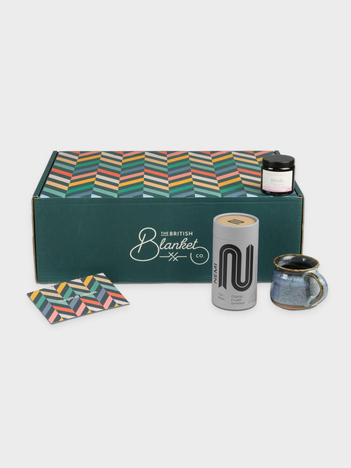 Smoke Blue Merino Herringbone Throw – The British Blanket Company