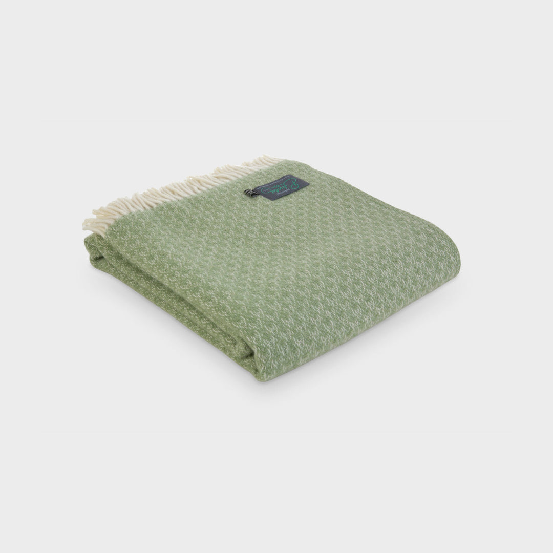 Green Wool Throws and Blankets | The British Blanket Company