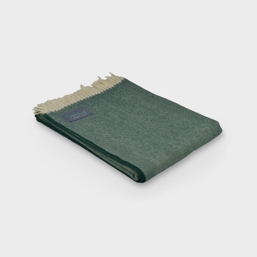 Green Wool Throws and Blankets | The British Blanket Company