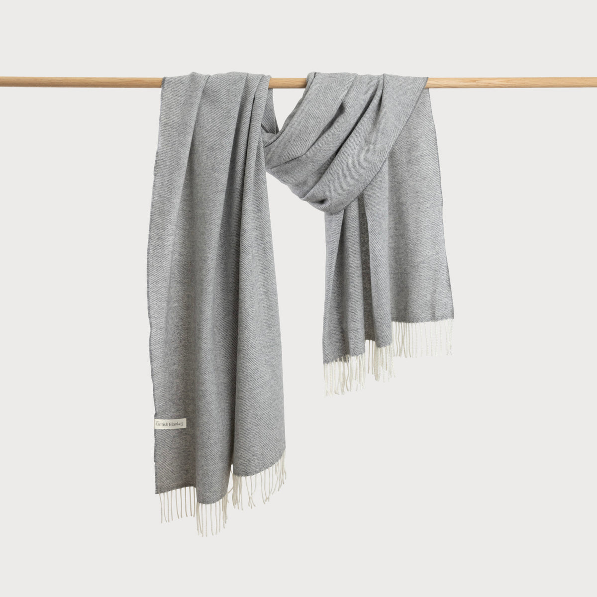 Oversized Blanket Scarf in Uniform Grey | The British Blanket Company