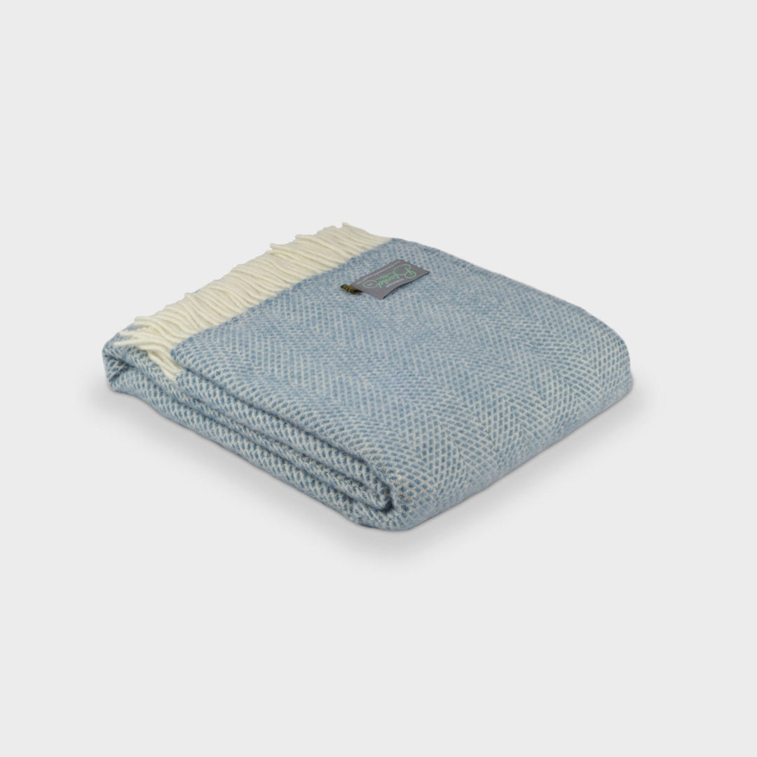 Blue Wool Throws and Blankets | The British Blanket Company