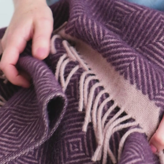 Wildweave Blanket: Blackberry & Heather | The British Blanket Company