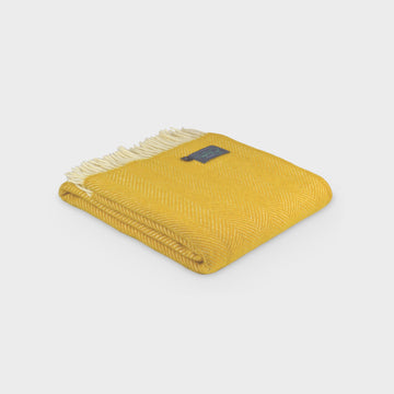 Yellow Wool Throws and Blankets | The British Blanket Company